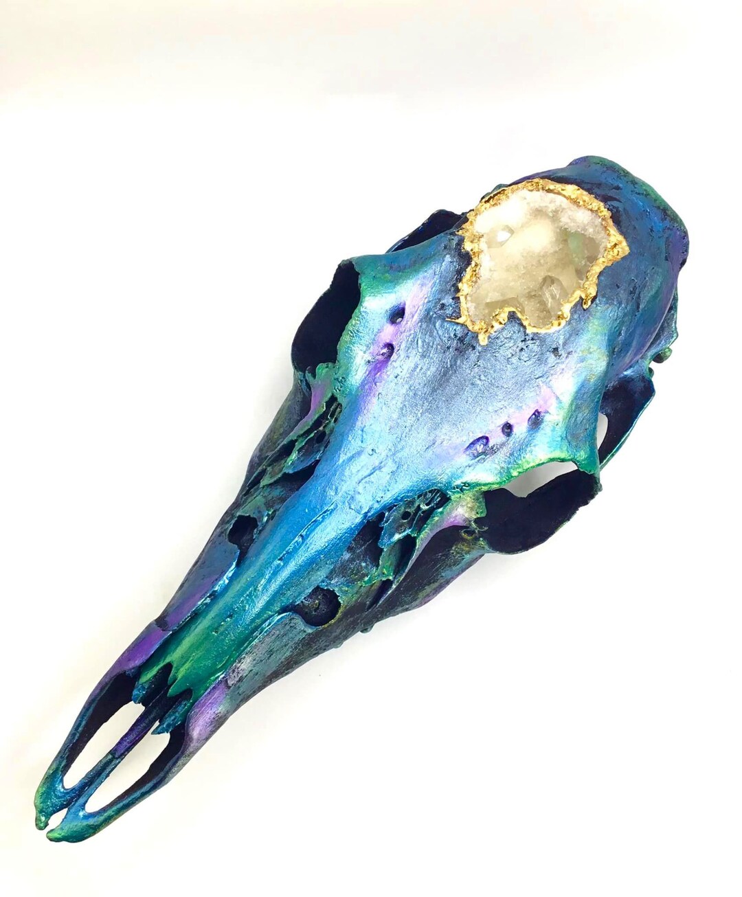 Crystal Deer Skull Wall Decor Quartz Crystal Embellished - Etsy