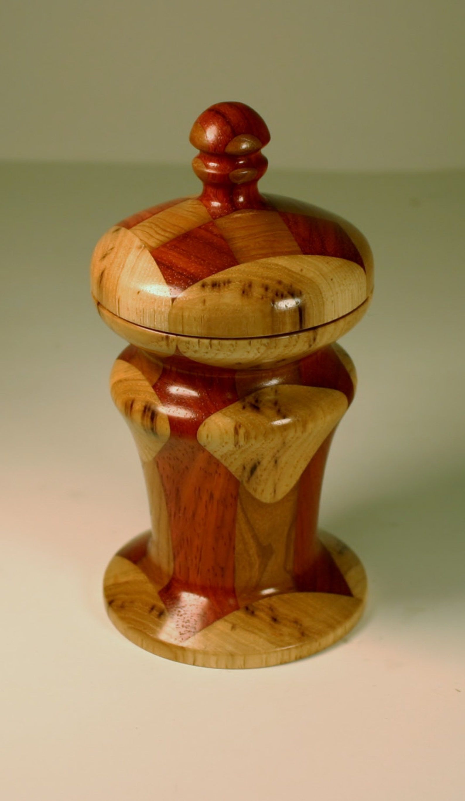This Hand Crafted Segmented Wooden Treen is Made of Hickory,cherry ...