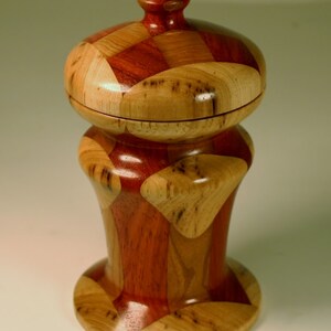 This Hand Crafted Segmented Wooden Treen is Made of Hickory,cherry ...