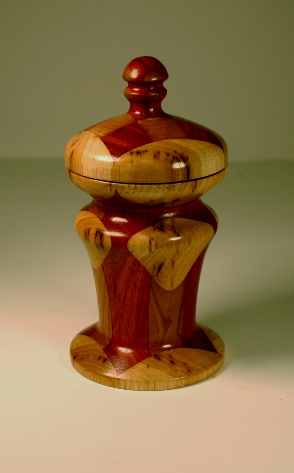 This Hand Crafted Segmented Wooden Treen is Made of Hickory,cherry ...