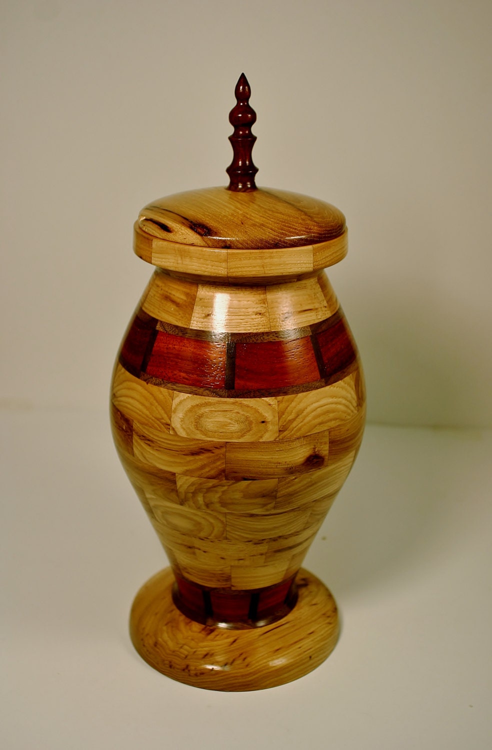 This Hand Made Segmented Urn is Made of Wormy - Etsy