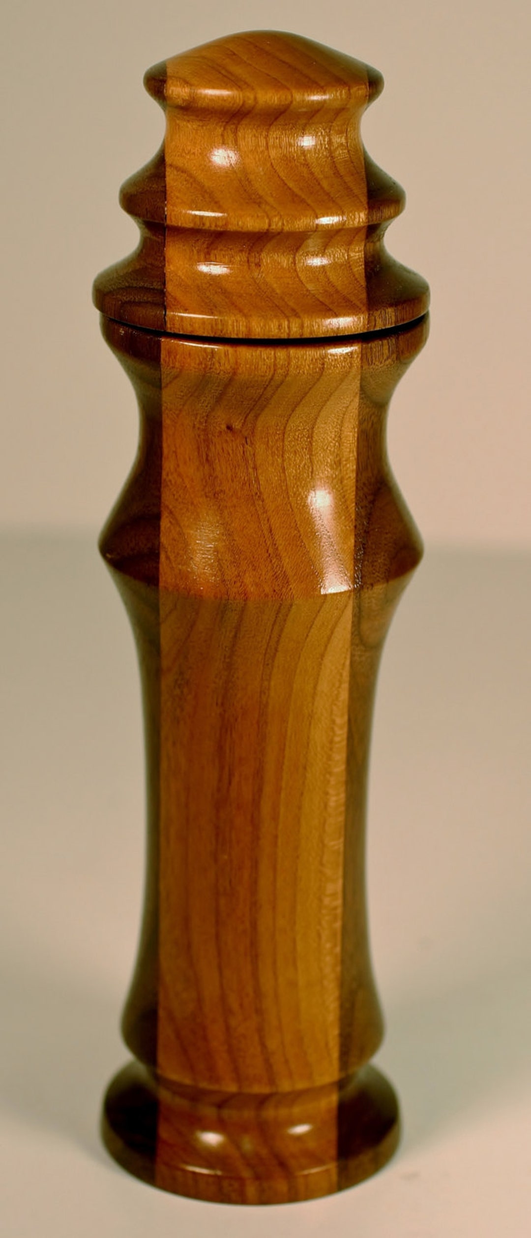 This Segmented Hand Made Wooden Pepper Mill is Made of Cherry and ...