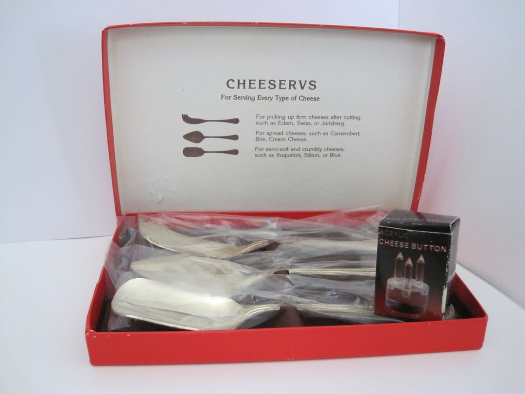 Vintage Godinger Cheeservs Real Silver-plate 3 Pc Cheese Serving Set in ...