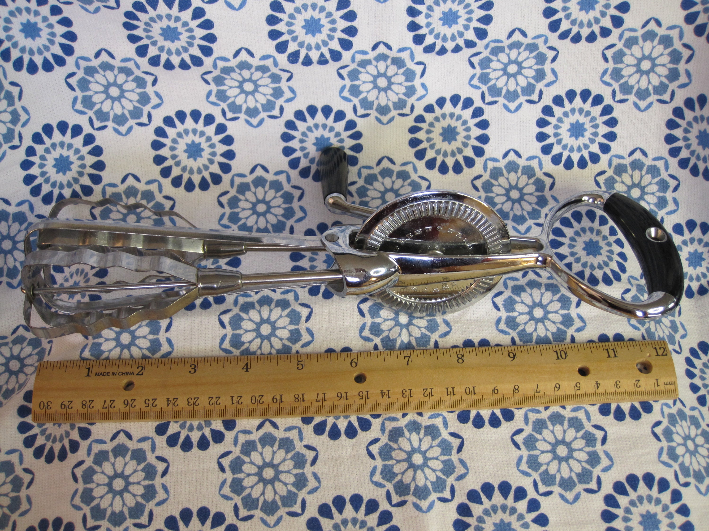 Vintage Flint Ecko Best Egg Beater Hand Mixer Arrowhead Wavy | Etsy