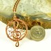 Treble Clef Pendant Hammered Pure Copper Wire Wrapped Handcrafted by ...
