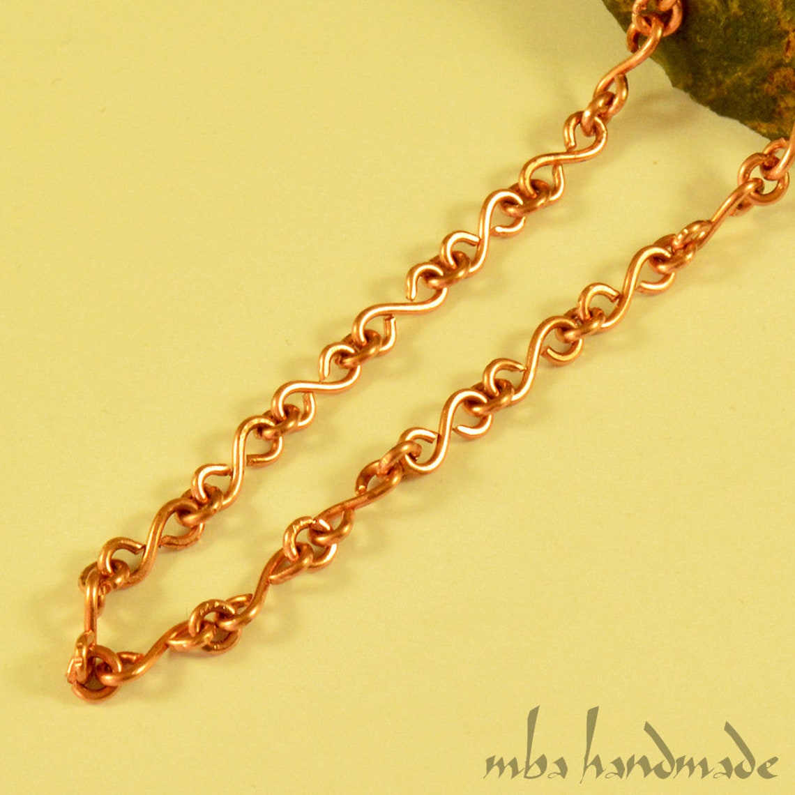 Handmade Pure Copper Chain Lenght - Etsy