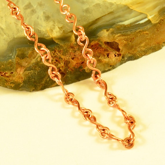 Handmade Pure Copper Chain Lenght | Etsy