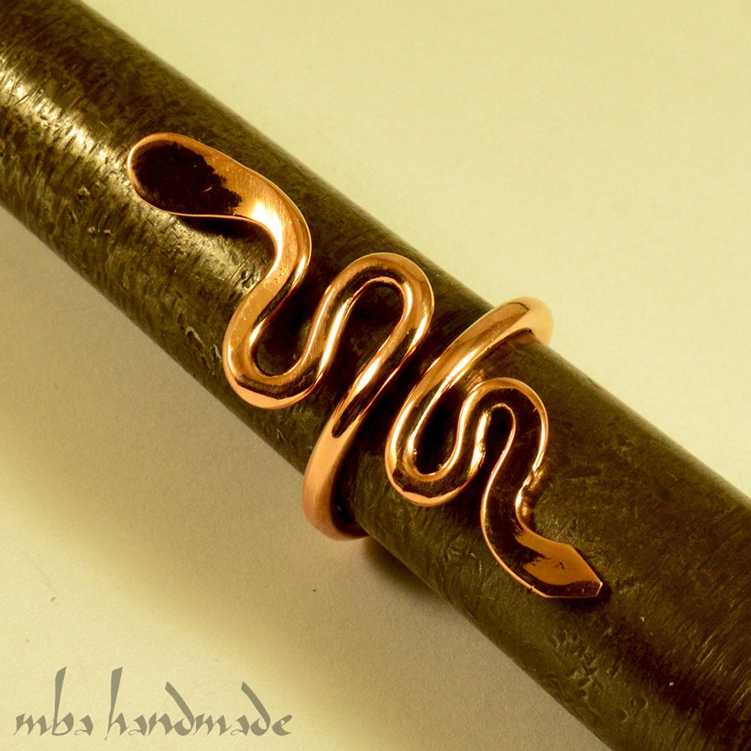 Hammered Copper Snake Ring – Handmade Spiritual Jewelry - Etsy