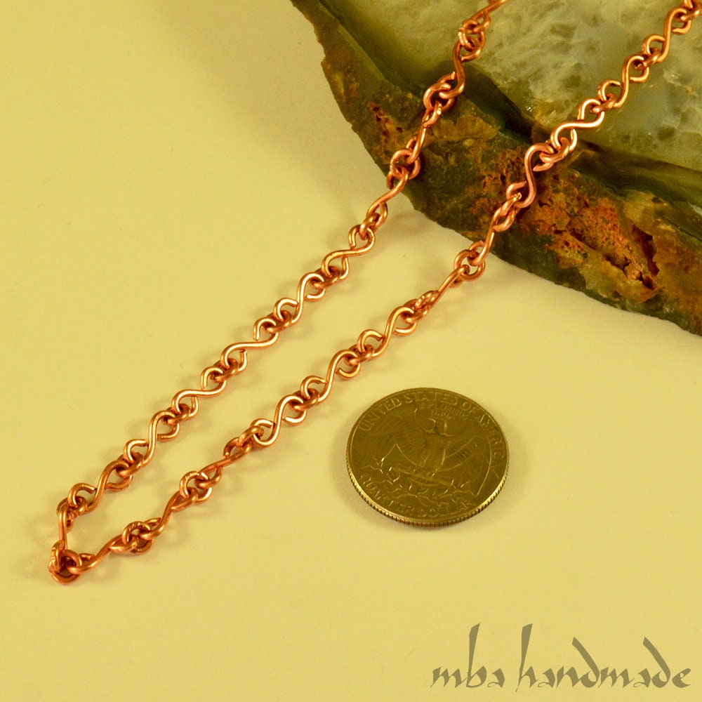 Handmade Pure Copper Chain Lenght - Etsy