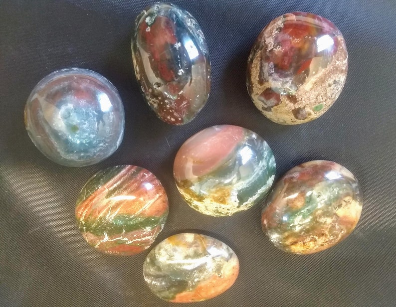 Cosmic Jasper Palm Stones Polished Colorful New Jasper Palm - Etsy