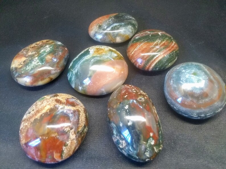 Cosmic Jasper Palm Stones Polished Colorful New Jasper Palm - Etsy