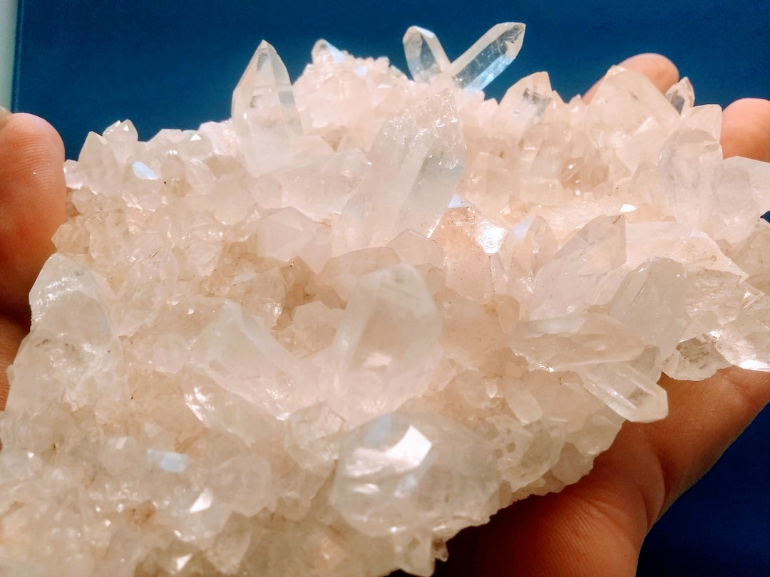 Pink Samadhi Himalayan Quartz Cluster Pink Quartz Points Crystal ...