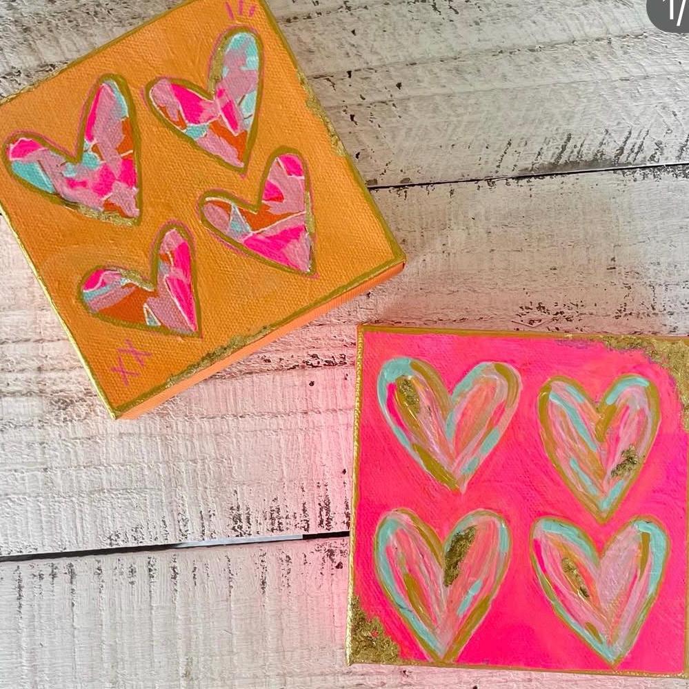 Heart Canvas - Etsy
