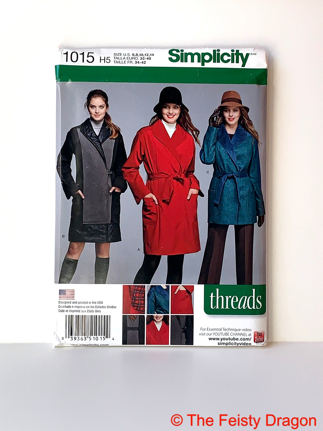 UNCUT Simplicity 1015 Sewing Pattern. Misses', Petite, Women's Lined ...