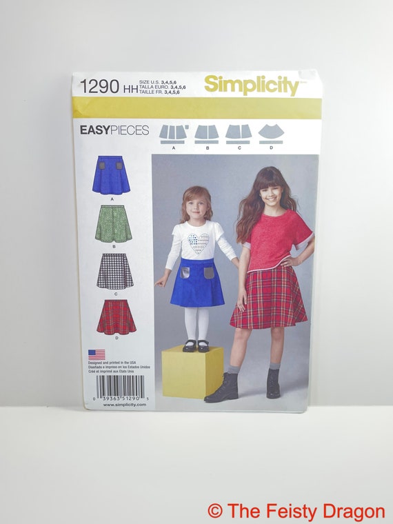 UNCUT Simplicity 1290 Sewing Pattern. Child and Girls' Set | Etsy