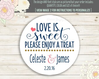 Love is sweet labels | Etsy