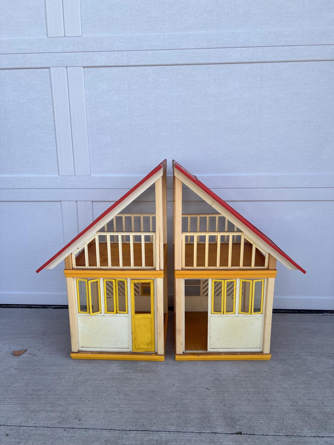 Vintage 1979 Mattel Barbie Dreamhouse A-frame | Rare Yellow Version ...