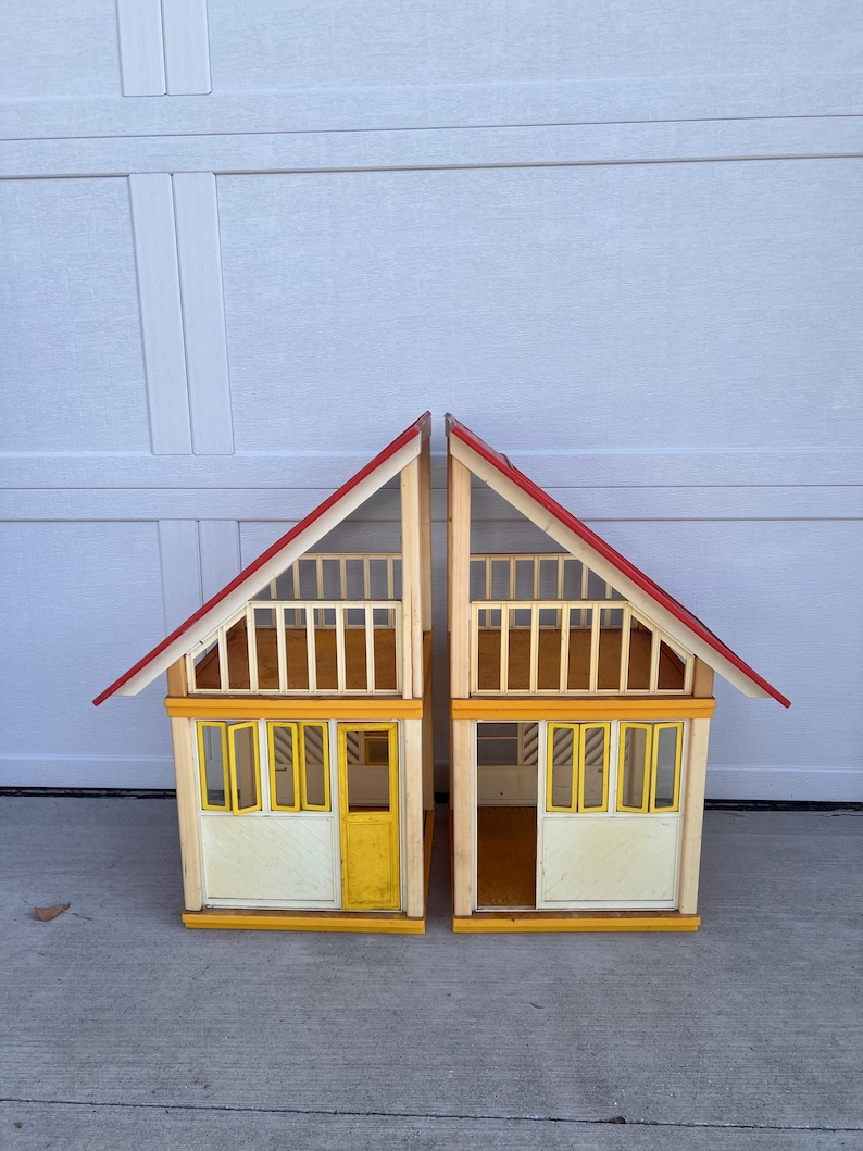 Vintage 1979 Mattel Barbie Dreamhouse A-frame | Rare Yellow Version ...