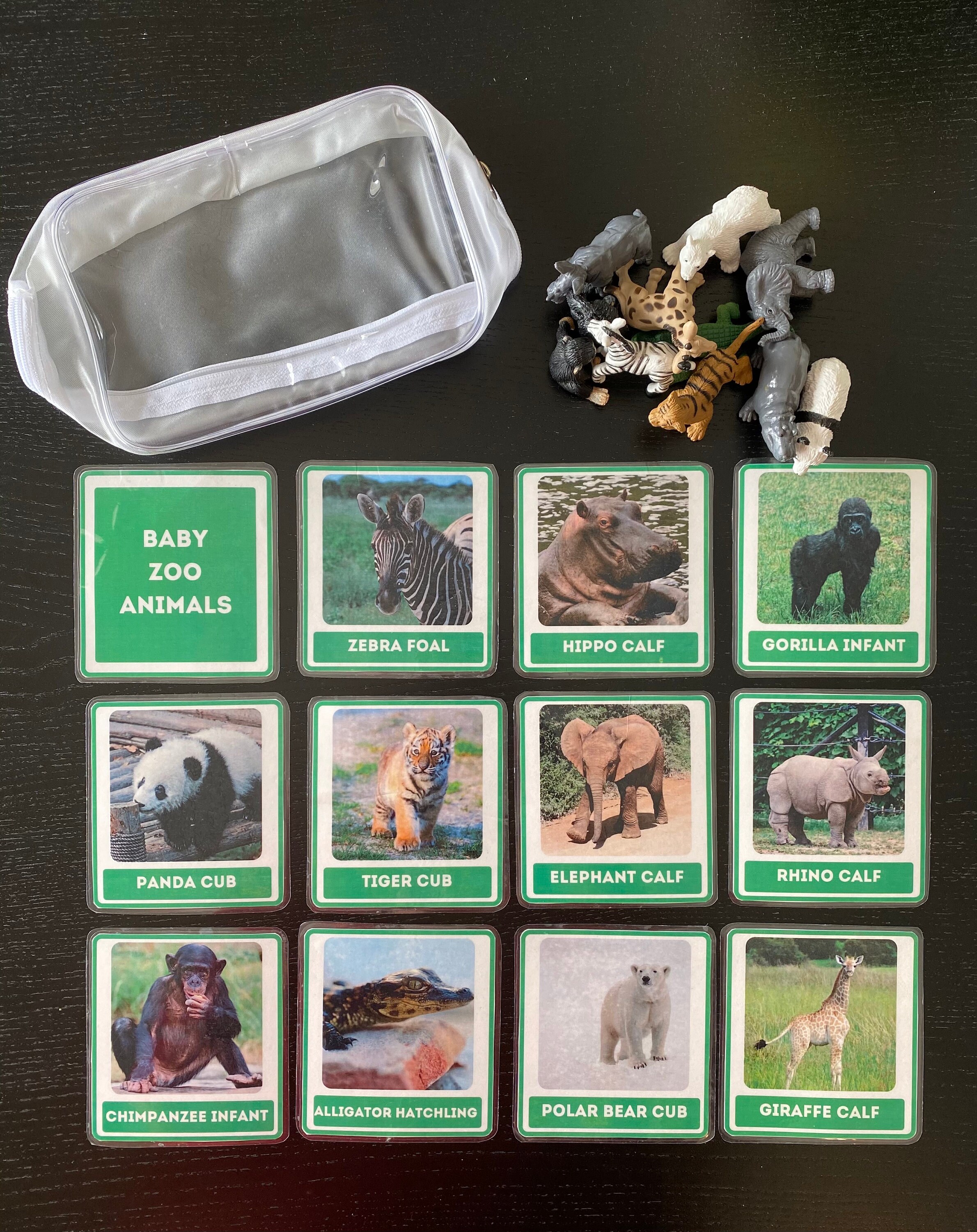 Zoo Animal Matching Game for Toddler with Montessori Style | Etsy