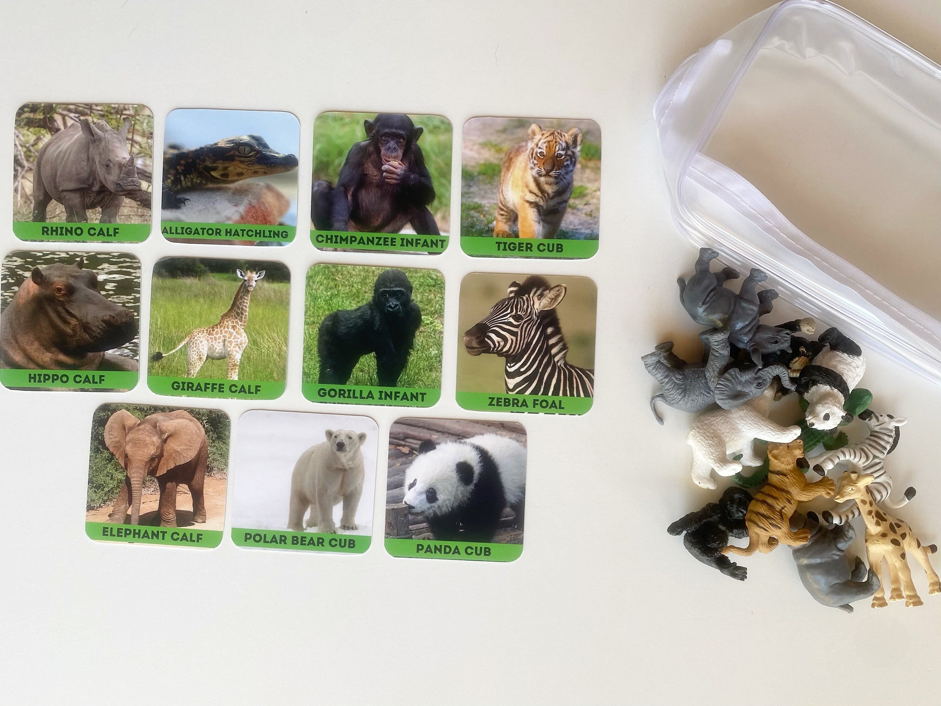 Montessori Matching Game | Animal Matching Game | Toddler Montessori ...