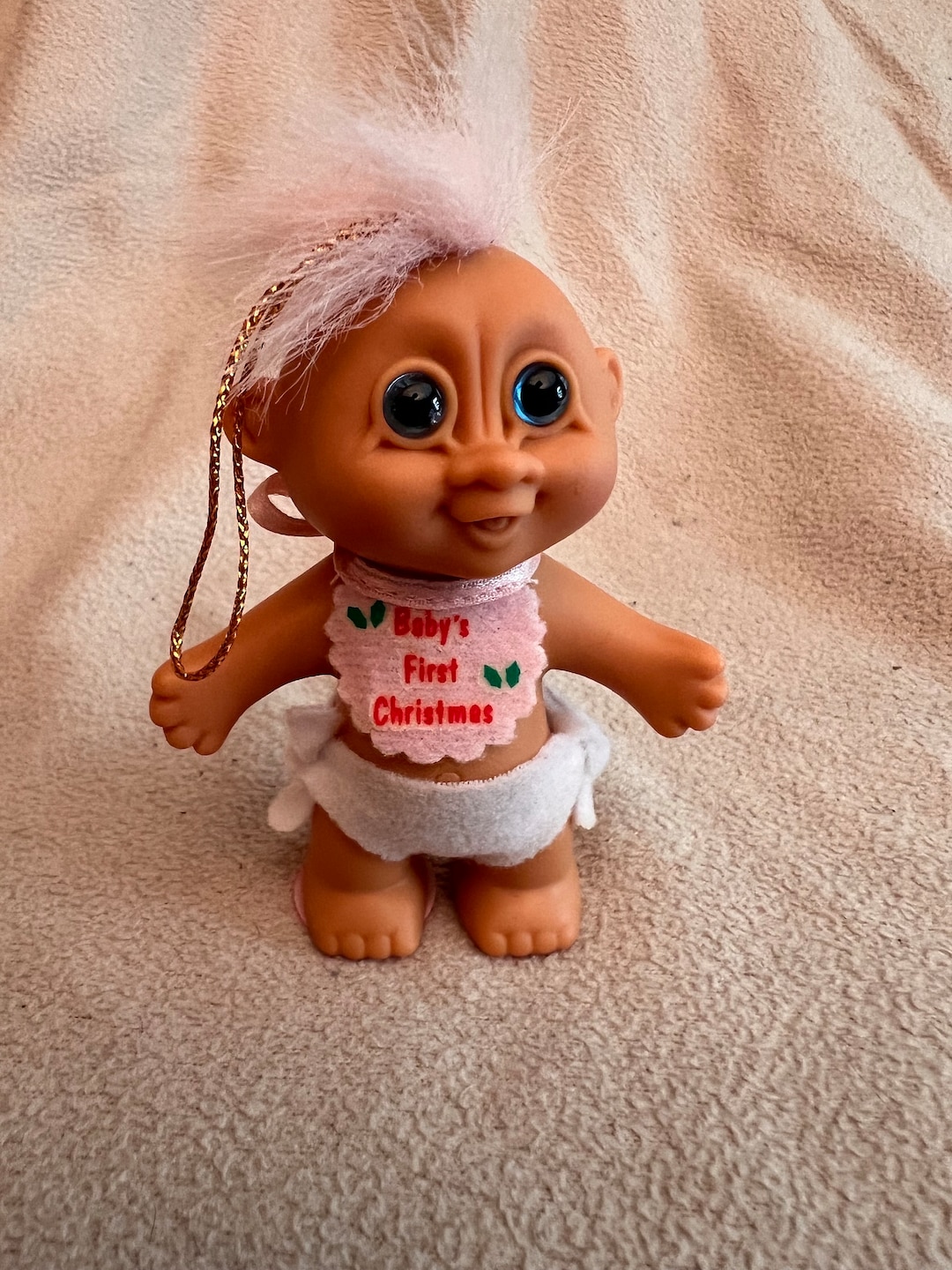 Baby's First Christmas Girl Troll Ornament/ Russ Troll/ Troll Doll ...
