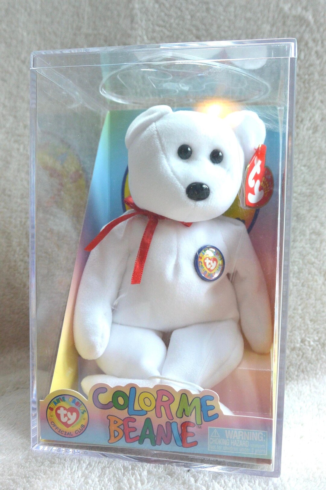 Color Me Beanie Baby/ Ty/ Bean Bag Bear/ Beanbag Plush/ Teddy Bear ...