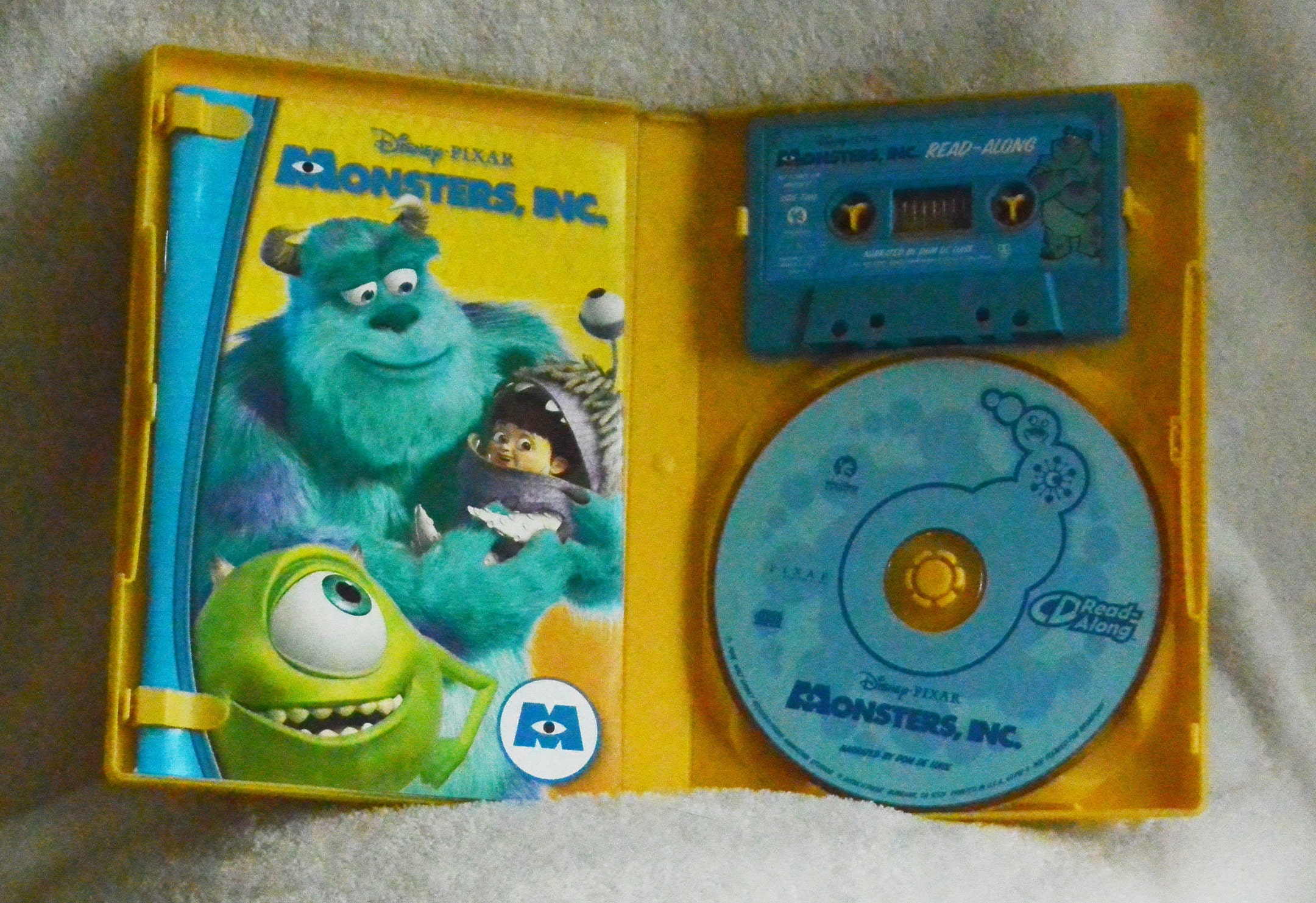 Vintage Monsters Inc Read Along Story Book, Tape, CD and Figure - Etsy