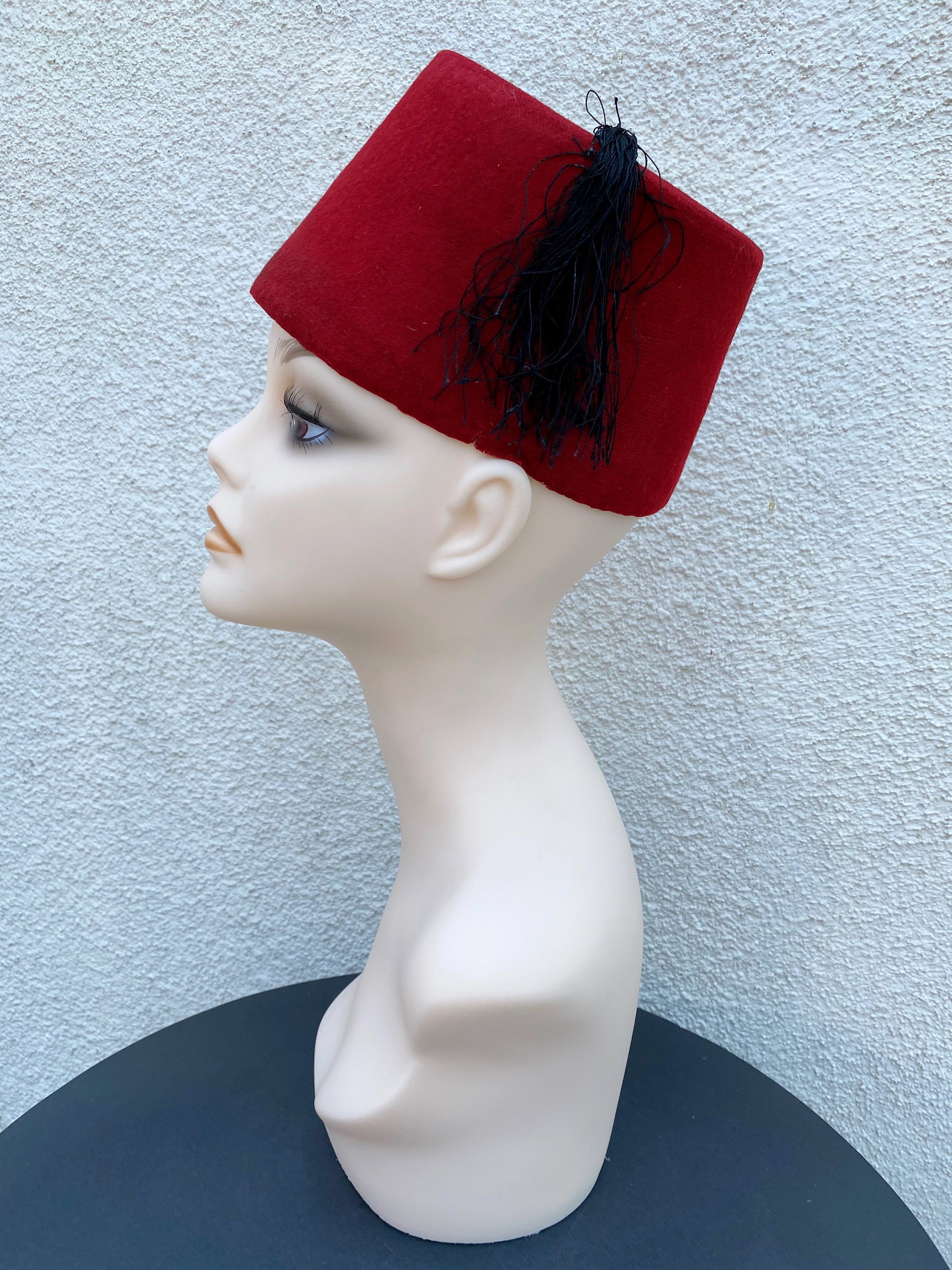 1950's True Vintage Moroccan Red Fez Hat - Etsy