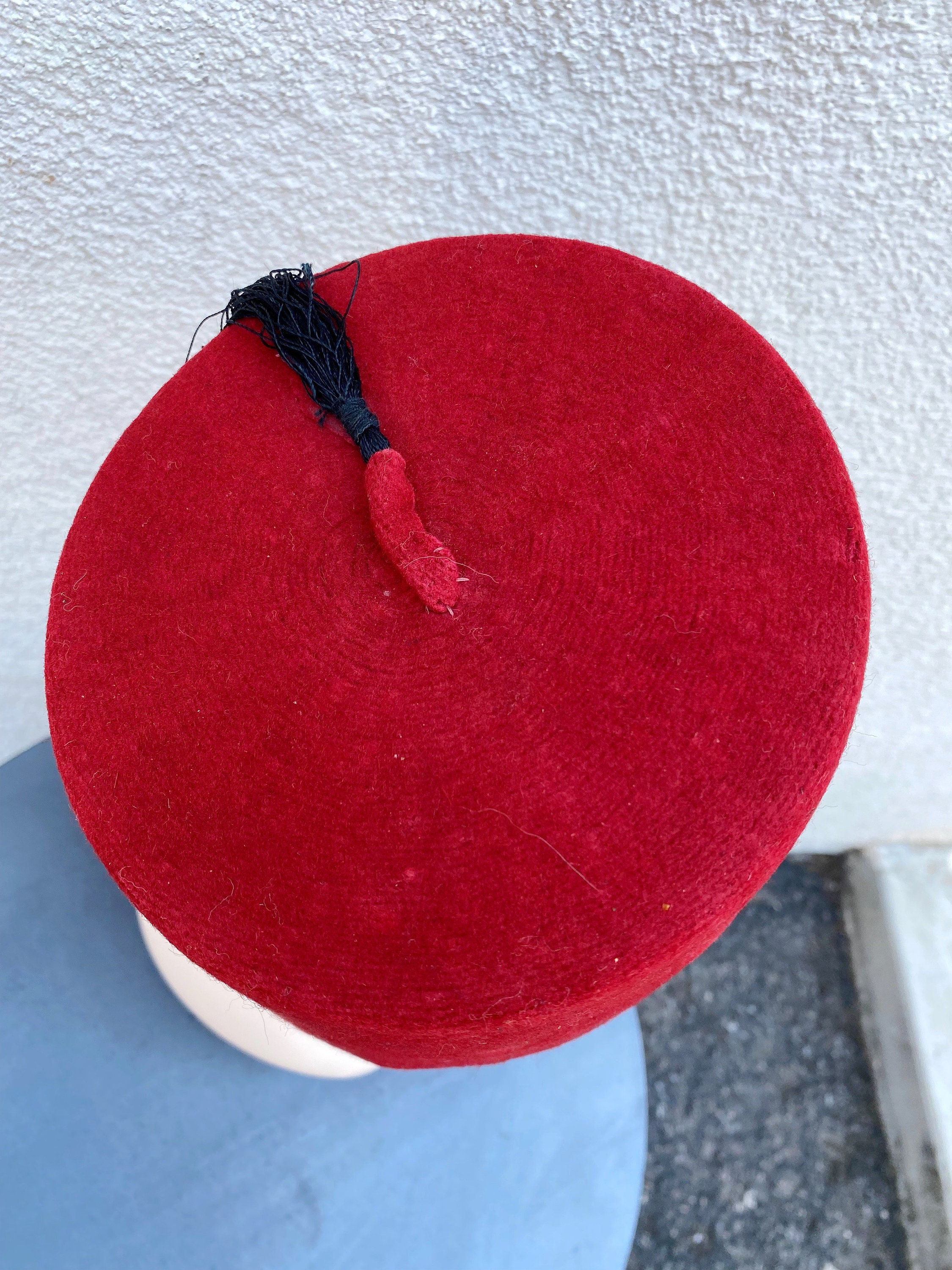 1950's True Vintage Moroccan Red Fez Hat - Etsy