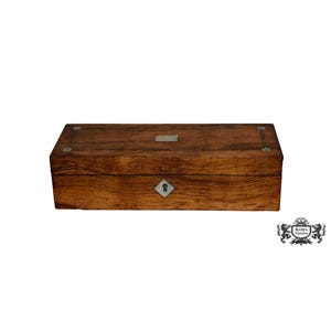 Antique Rosewood Rectangular Trinket Box W/mother of Pearl Inlay - Etsy