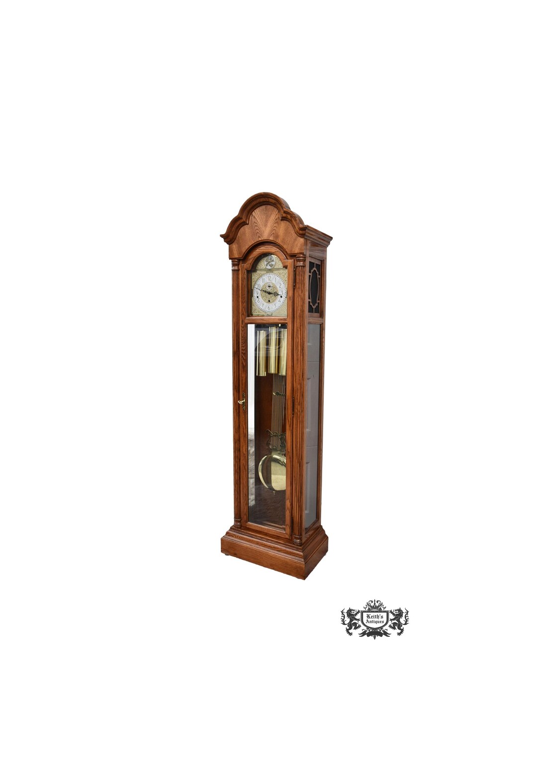 Vintage Howard Miller Tempus Fugit Oak Traditional Style Grandfathers ...