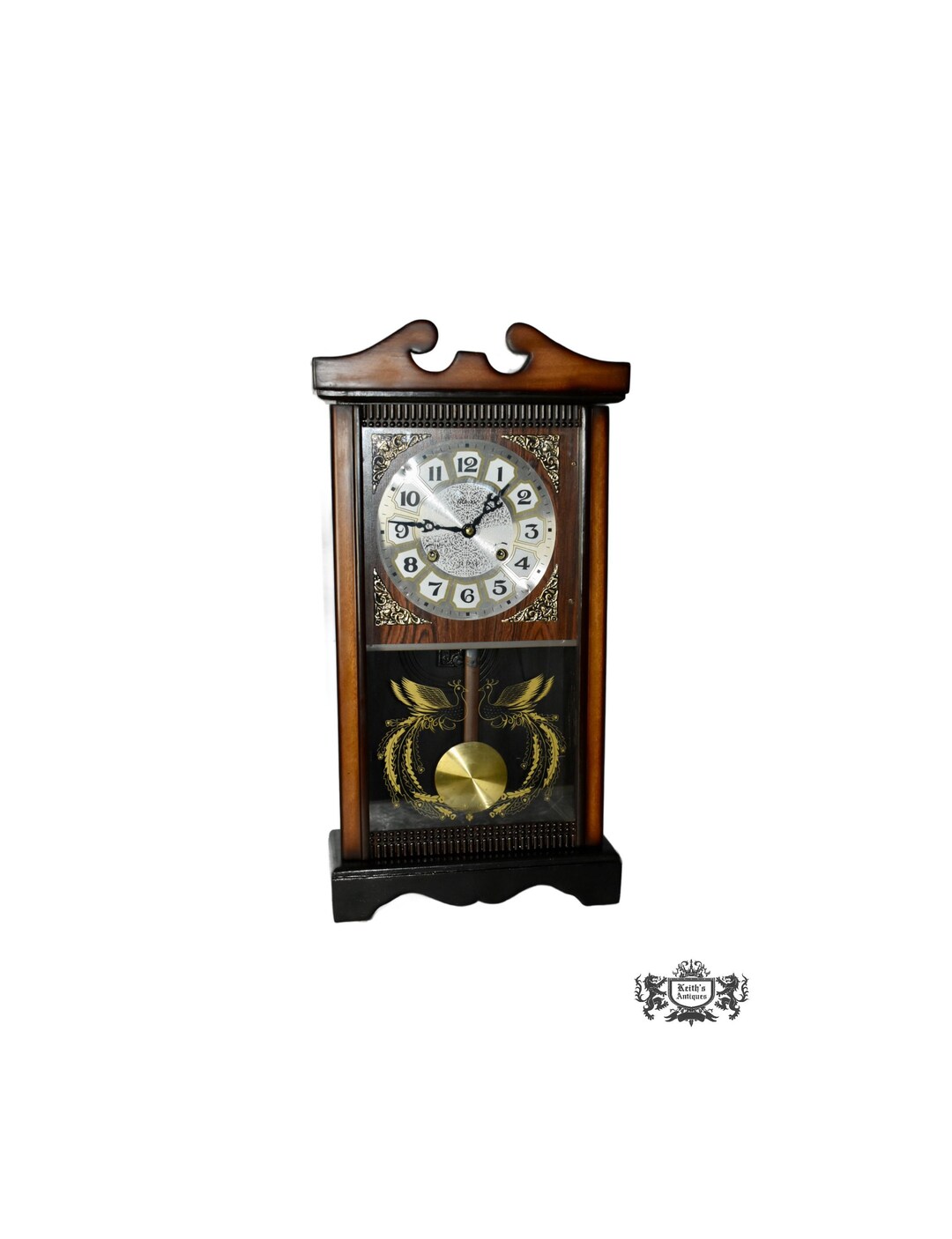 Vintage Alaron Regency Style Wall/mantel Clock W/pendulum and Key - Etsy