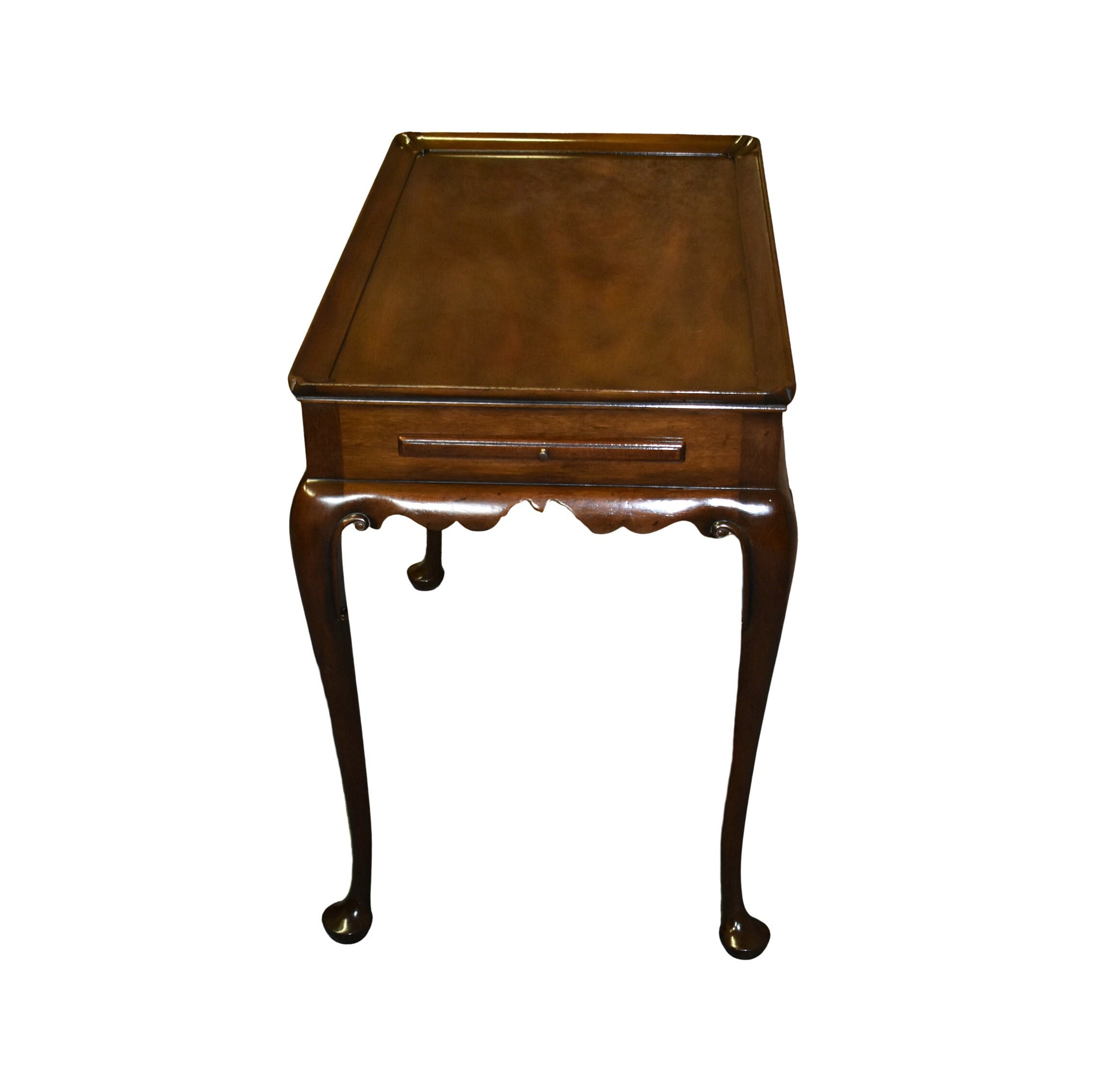 Vintage Kittinger Mahogany Queen Anne Style Tea Table W/pull-outs - Etsy