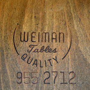 Vintage Weiman Round Mid Century End Table W/pedestal Base - Etsy