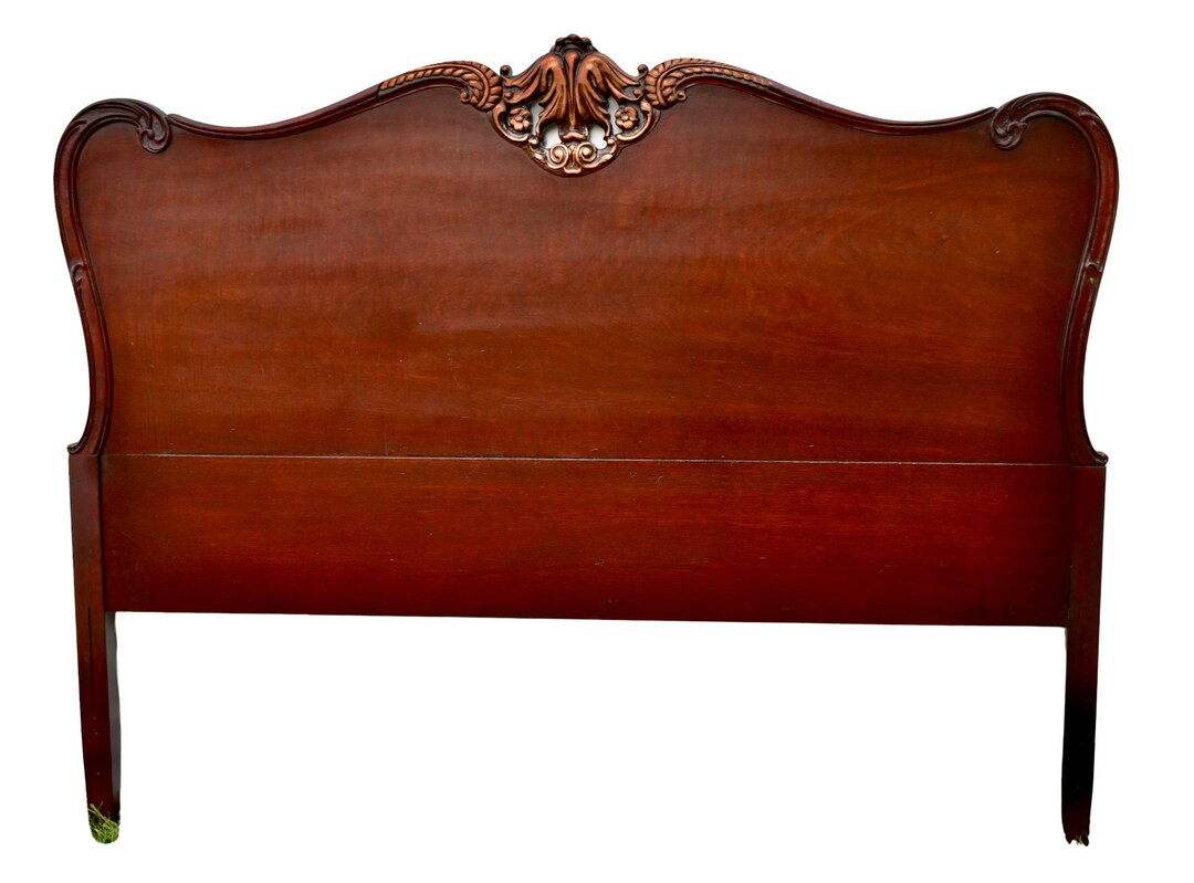 Vintage Mahogany French Style Headboard W/burnished Highlights for Full ...