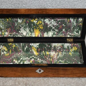 Antique Rosewood Rectangular Trinket Box W/mother of Pearl Inlay - Etsy