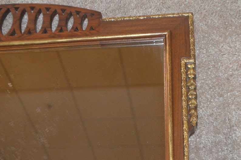 Vintage John Stuart Wall Mirror W/gold Highlights - Etsy