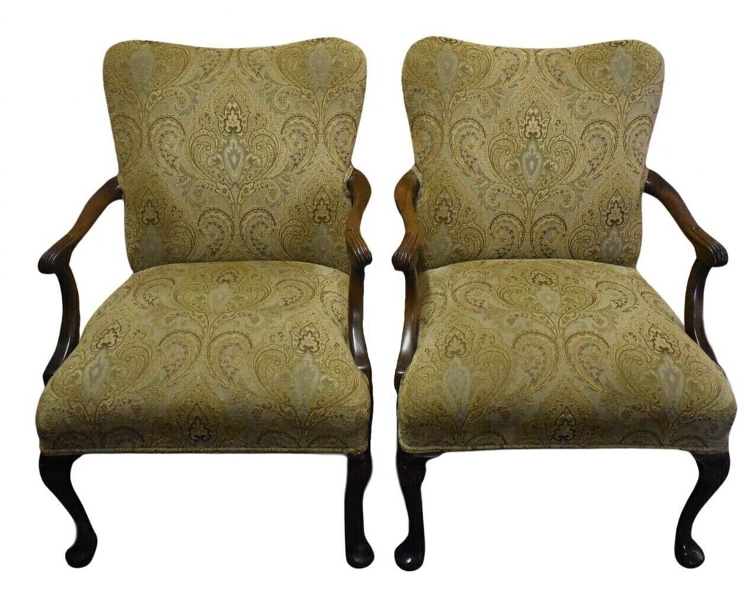 Pair of Transitional Style Chairs Arm Chairs - Etsy