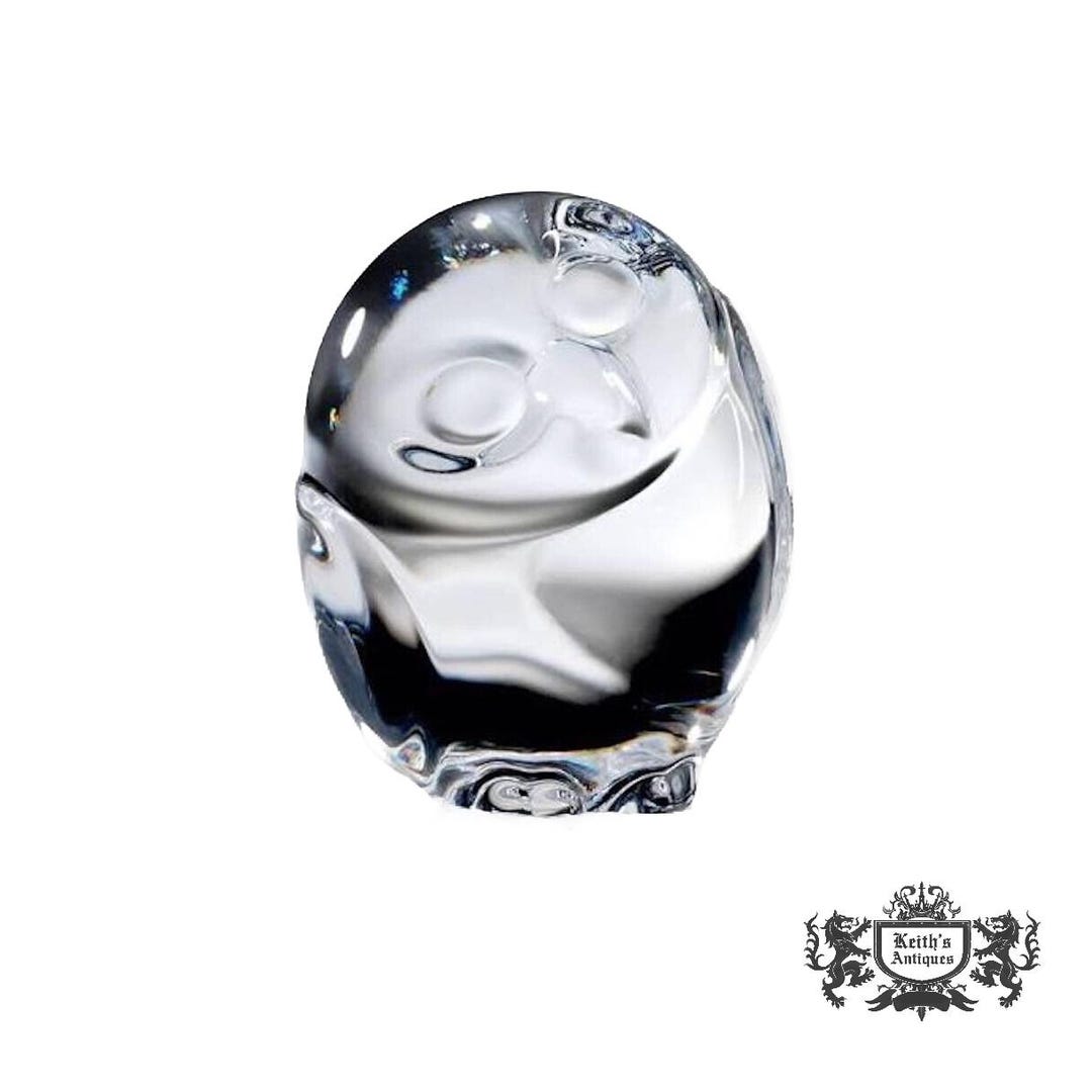 Signed Steuben Clear Crystal Owl Figurine - Etsy