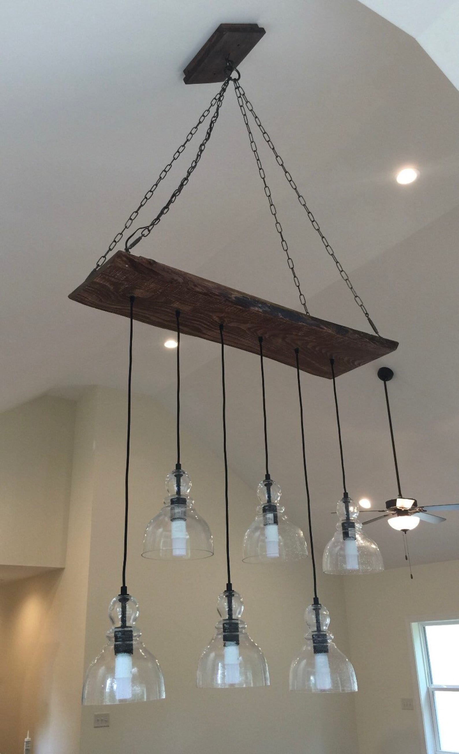 THE KIT Rustic Vaulted Ceiling Light Hang Chain and Canopy Kit - Etsy