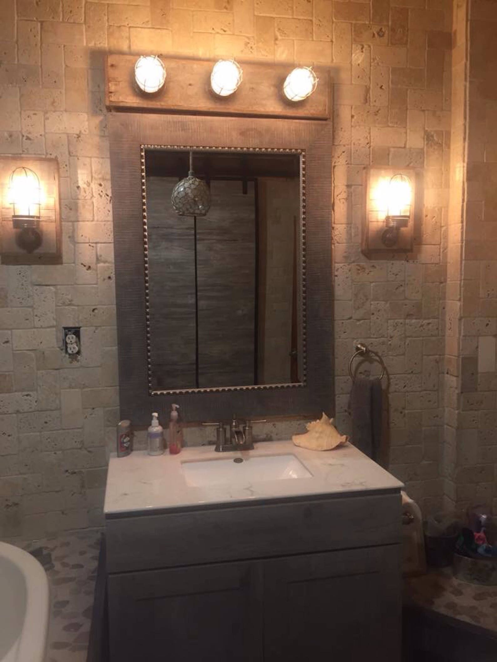 The SEA CAPTAIN Nautical Beach Vanity Light - Etsy