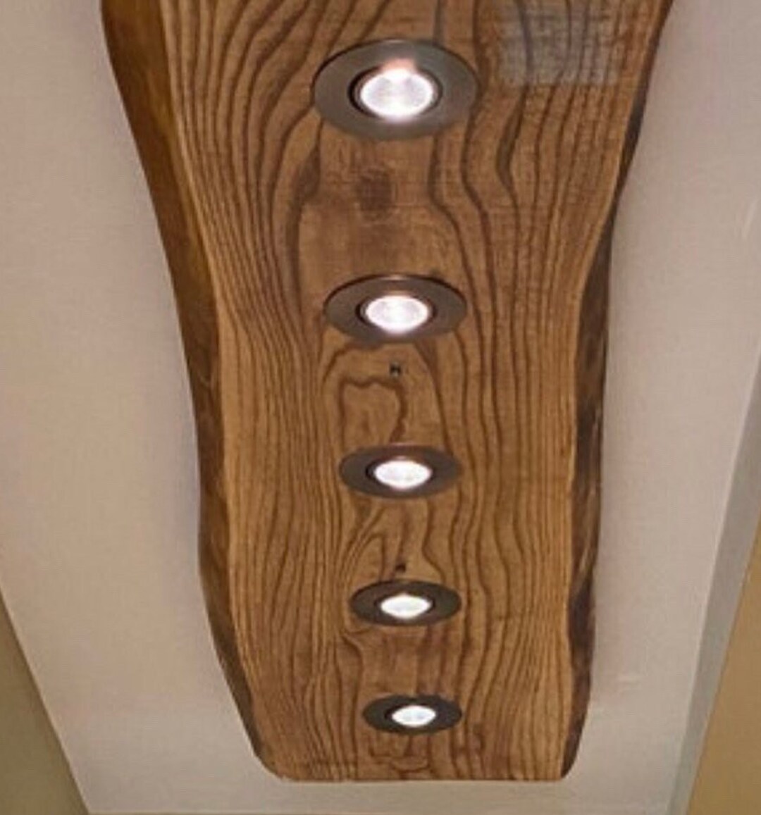 The HIGH AND TIGHT Recessed Light Live Edge Timber Chandelier - Etsy