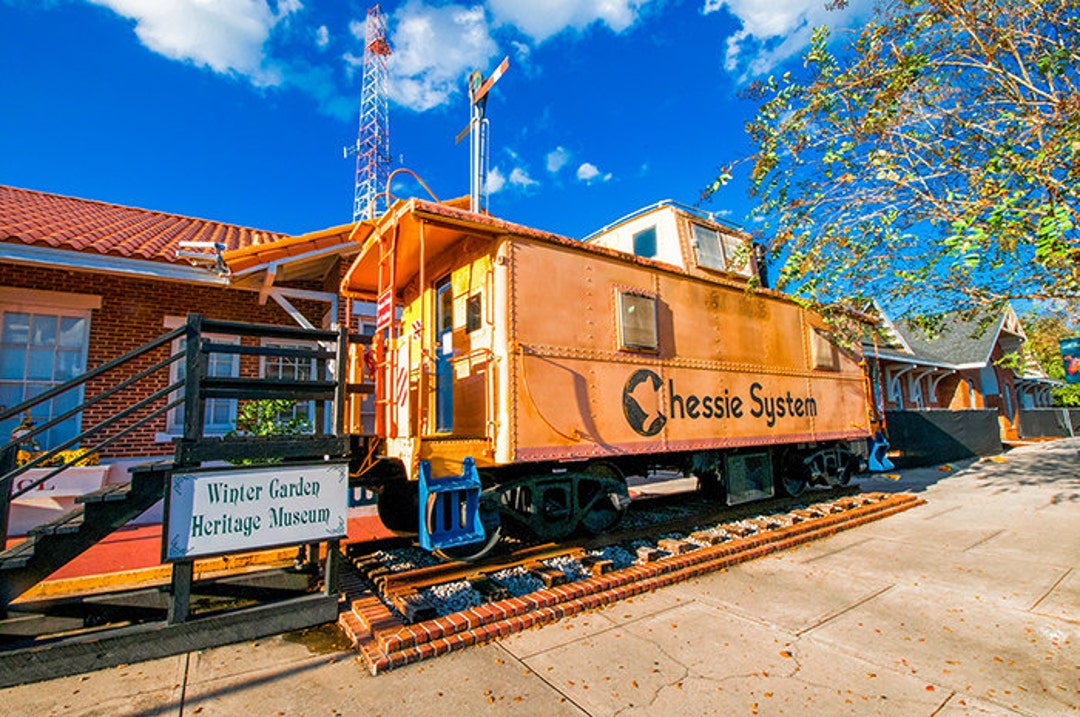 Photograph - the Boxcar at the Winter Garden Heritage Museum in Central ...