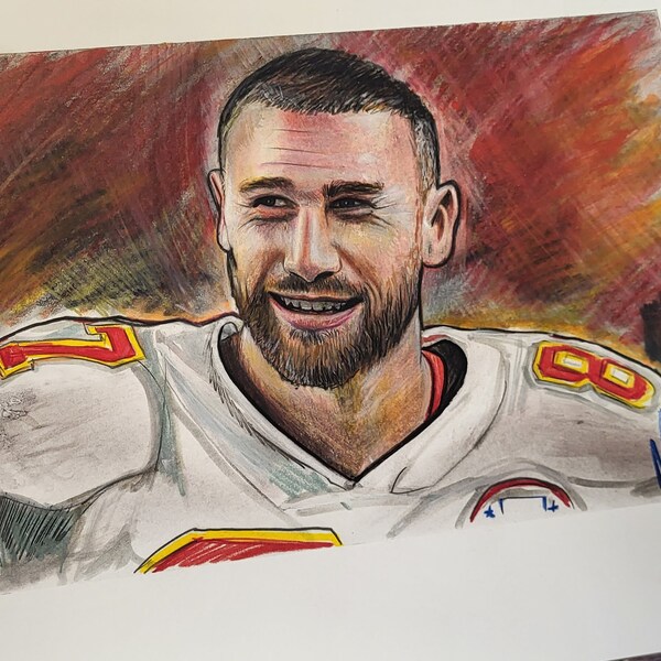 Travis Kelce Artwork - Etsy
