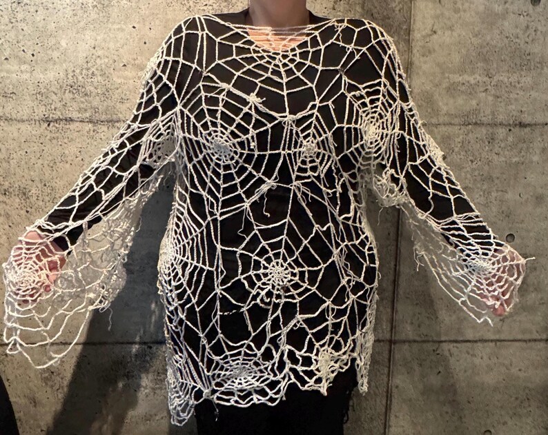 Handmade Crochet Spiderweb Top - Halloween Costume - Festival Wear - Etsy
