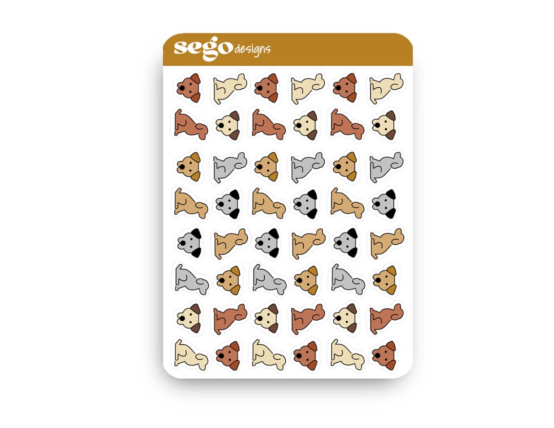 Dog Days Stickers, Vet Appointment Reminder, Dog Walk Reminder, Dog ...