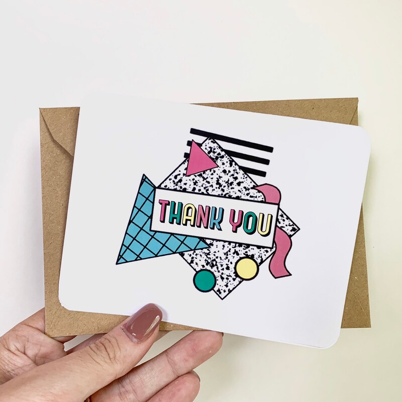 Retro Thank You Cards - Etsy