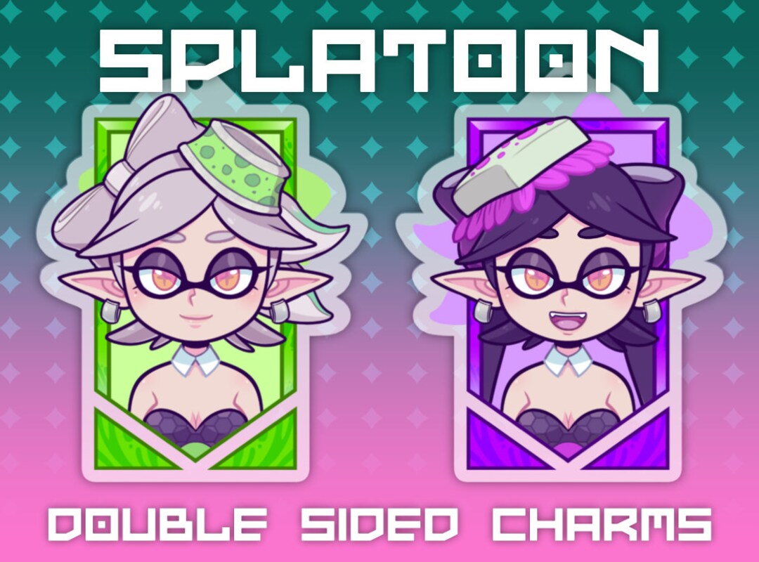 3 Splatoon Callie & Marie Double Sided Keychain Charm Acrylic Itabag - Etsy