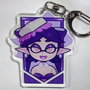 3 Splatoon Callie & Marie Double Sided Keychain Charm Acrylic Itabag - Etsy