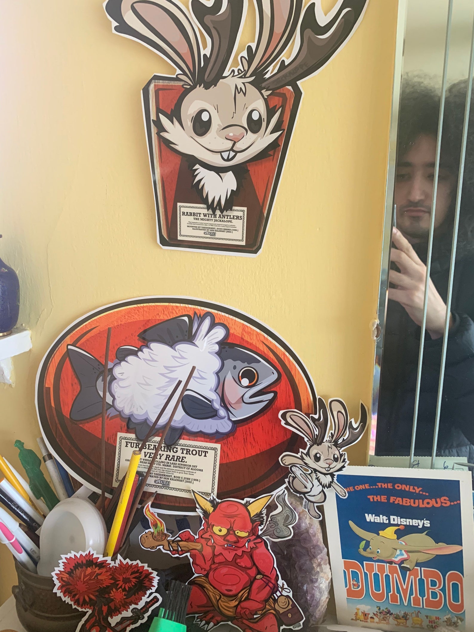 The Mighty Jackalope fearsome Critter Cryptid Stickers | Etsy